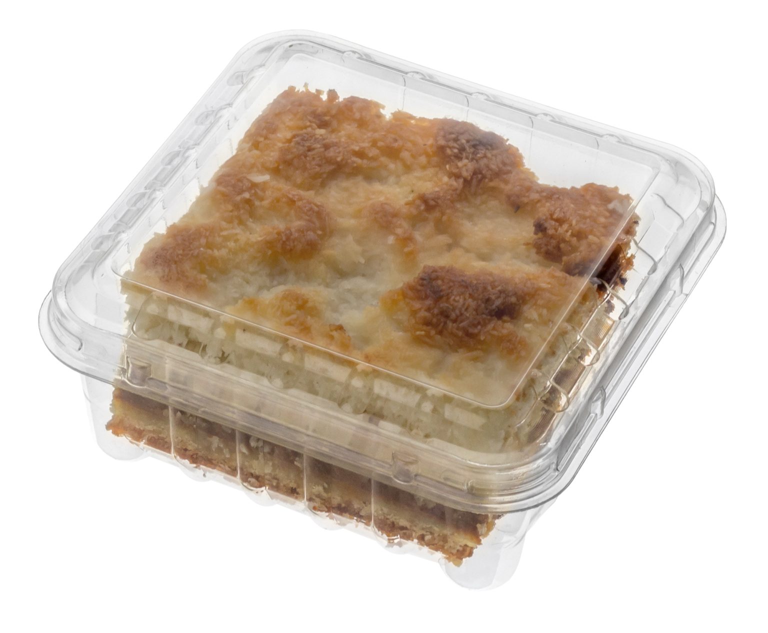 Pote descartable de plástico cuadrado para alimentos Bandex